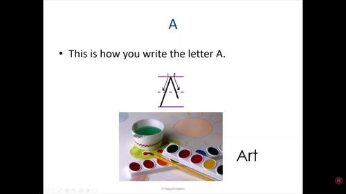 Handwriting - Making Manuscript Uppercase Letters Animated PowerPoint