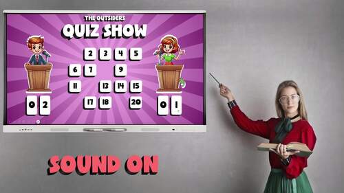 Mixed Operation Word Problems QUIZ SHOW Math Game - No Prep Grade 4 Review