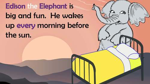 Alphabet Song Video for Initial Vowel Sound E with No Prep Printable ...