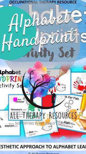 ALPHABET HANDPRINTS Activity Set - Occupational Therapy | TPT