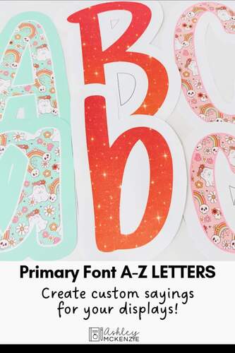 Sparkly Halloween Bulletin Board Letters Primary Font Life of a ...