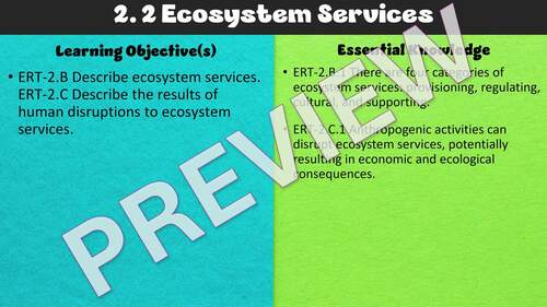 Ecosystem Services PowerPoint Slideshow + Guided Notes by Science With ...
