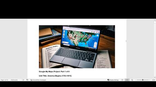 US History Mapping Project for Historical Geography (8 Assignments in one!)