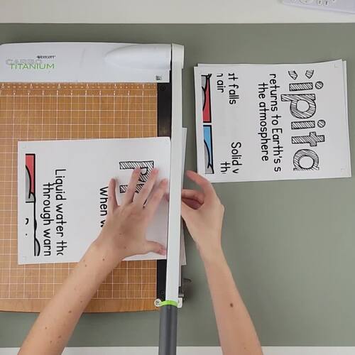 Types of Precipitation Science Anchor Chart (Poster and Collage Print)