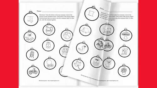 Christmas Themed Phonics Work by My Teaching Library | TPT