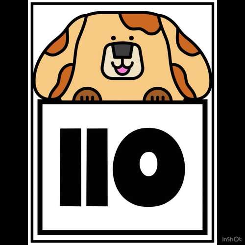 Counting by 10 Posters & Practice Cards for Kindergarten | Puppy Theme