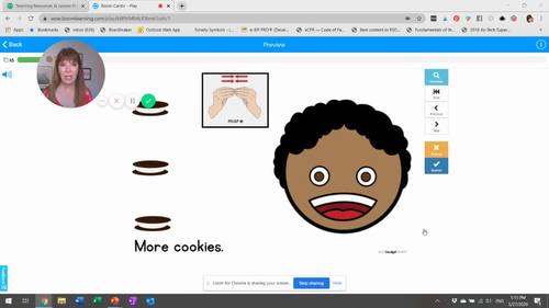 No Print Boom Cards™ AAC Core Word: MORE for Special Education | TPT