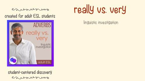 Intensifiers REALLY vs. VERY grammar for Adult ESL | Linguistic ...