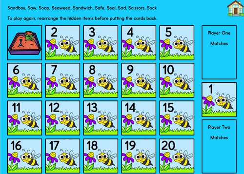 Digital Spring Bug Articulation Memory Game by Jennie's Speech Room