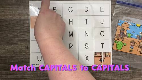 Kindergarten Alphabet Puzzles Literacy Centers for ABC Order | TpT