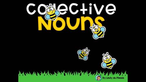 Collective Nouns PowerPoint / Google Slides, Worksheets, Poster, & More!