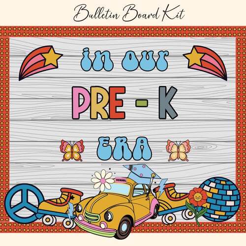 In Our Back to School Era Groovy Retro Bulletin Board Kit Bundle ...