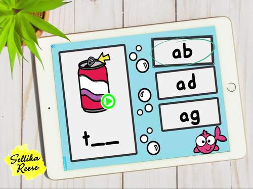 Boom Cards Missing Letters Short a CVC by Sellika Reese | TPT