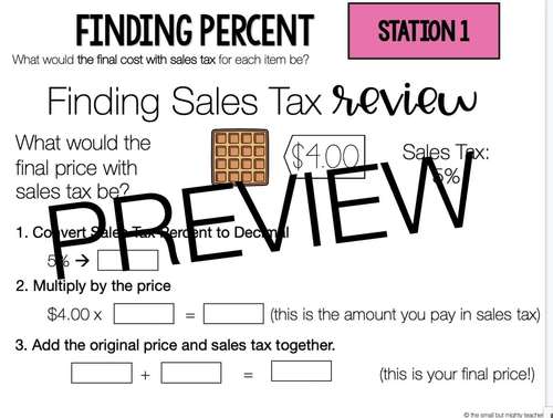 Sales Tax, Discount Price Activity / Stations - Digital & Print