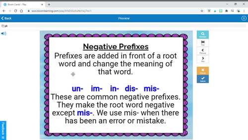 Negative Prefixes BOOM Cards by Love 2 Learn English | TPT