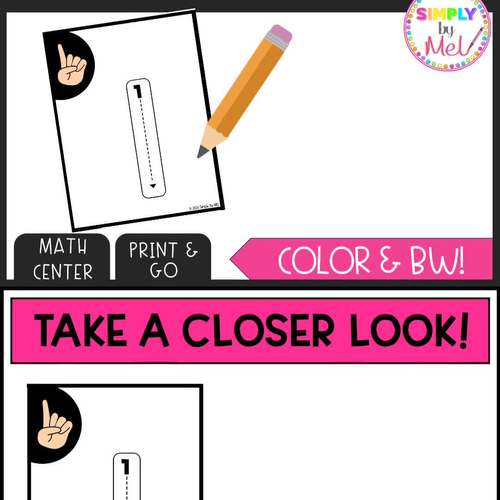 Number Tracing l 0-10 l Task Cards by Simply By MEL | TPT