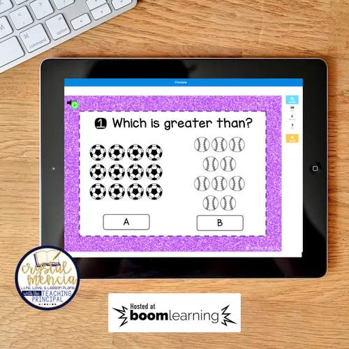 Comparing Sets of Objects 1-20 Boom Cards™ | Distance Learning Digital ...