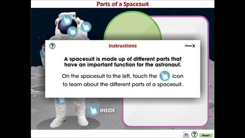 Space Travel & Technology: Parts of a Spacesuit - NOTEBOOK Gr. 5-8