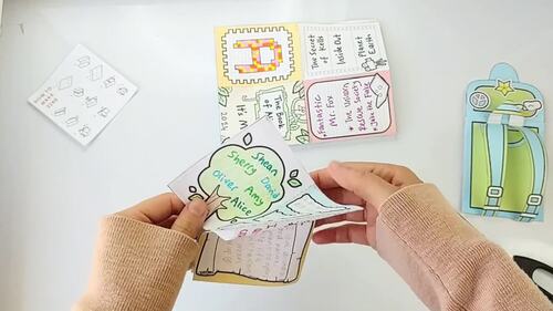 All About Me Bag Craft Middle Grades Back to School Get to Know Me Zine ...