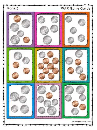 Money War Compare Game | Comparing Money Amounts & Counting Coins ...