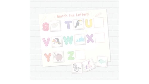 Alphabet Matching Activity for Kids, ABC Printables, Learning Binder