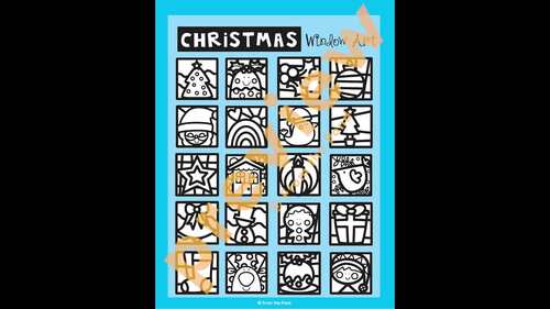 Christmas Window Art Projects | Stained Glass Effect Craft by From the Pond