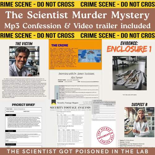 The Scientist Murder Mystery | Argumentative Activity with Clues ...