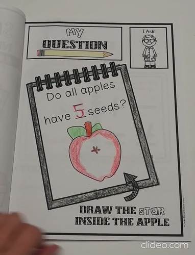 Apple Science Investigation Project and Inquiry: How Many Seeds Inside ...