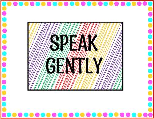 Printable Bright Classroom Rules Posters, Editable Classroom Rules Cards