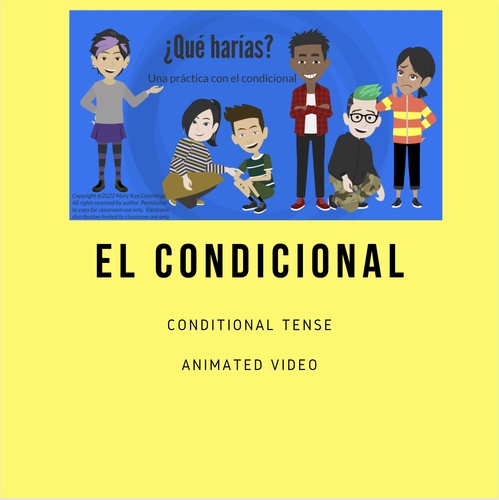 Conditional Tense - ¿Qué harías? - ANIMATION with YouTube link by ...