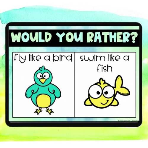 Digital Earth Day Would You Rather? by Sprinkle it with French | TPT