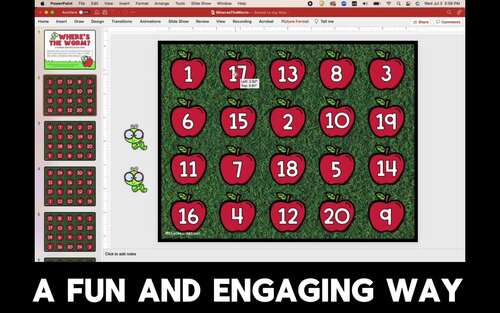 Where's the Worm | Digital Number Identification Game 0-20 ...