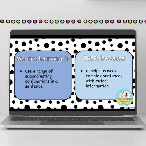 Advanced Version Subordinating Conjunctions (Grades 2-3) | Digital Slides