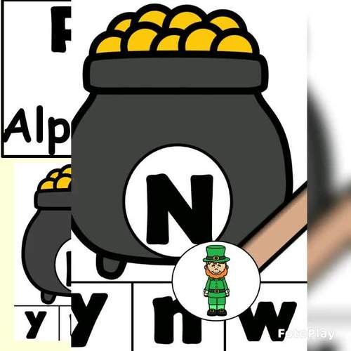 FREE Pot of Gold Alphabet Cards by Wee Citizens Learning | TpT