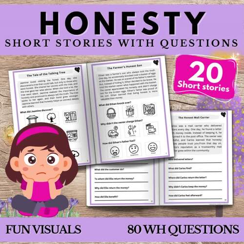 Being Honest Scenarios Comprehension Questions Character Education SEL ...