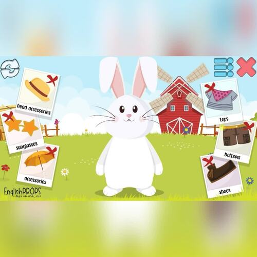 Dress an Easter Bunny PowerPoint Game/Easter Activities/Build an Easter ...