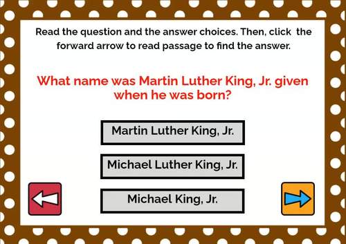 Martin Luther King Jr. Activity Scavenger Hunt BOOM Cards by CarolJ ...