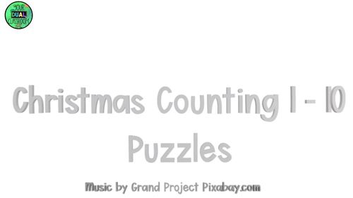 Christmas counting 1-10 by Your Dual Classroom | TPT