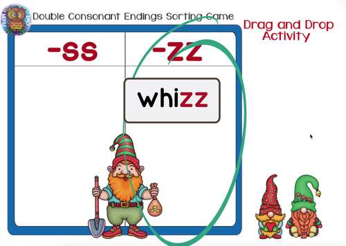 FLOSS RULE WORD SORT ESL PHONICS BOOM CARDS DOUBLE FINAL CONSONANTS ...