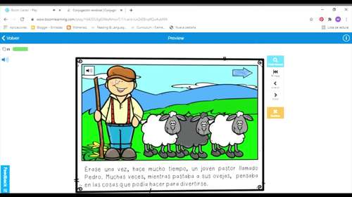 Fábulas Boom Cards | Pedro y el lobo | Fables in Spanish by Ms Herraiz