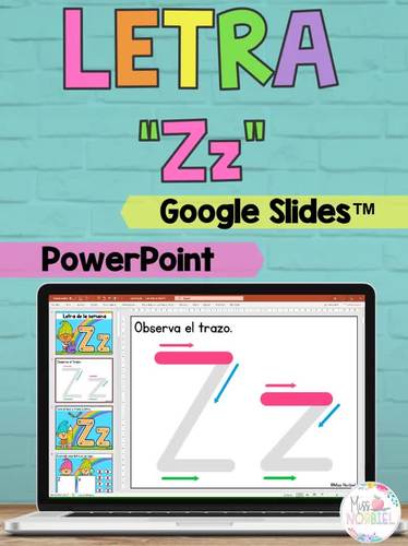 Letter of the week Z for Google Classroom™, Letra de la semana Z