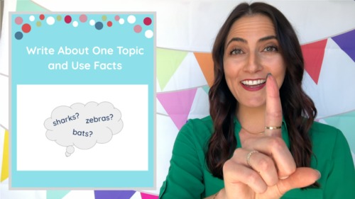 Write About One Topic -Writing Mini Lesson by TeacherTink | TpT
