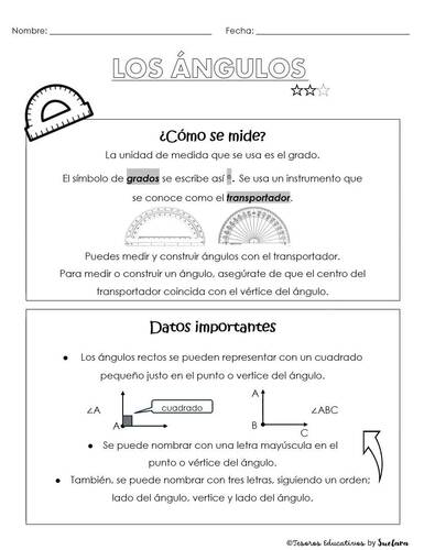 Los tipos de ángulos - clasifica, mide y construye - ejercicios de práctica