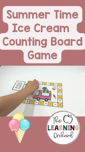 Summer Counting One to Twenty Board Games for Math Center Numbers 1 to 20