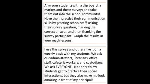 Oral Communication Skills Practice Survey Bundle 2 by Special Education ...