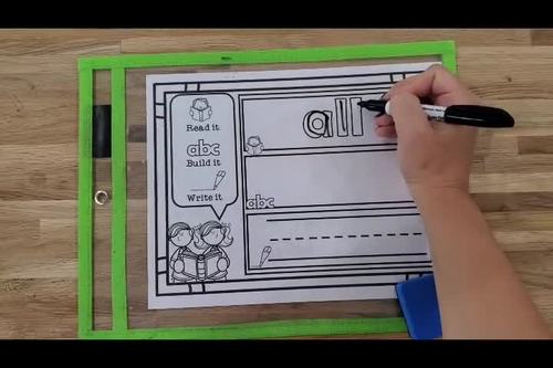 SIGHT WORD Read it, Build it and Write it mats [ COLOR OR BW] Primer set