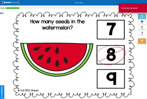 Summer Counting Numbers 0-10 Math Boom™ Cards Activity | TPT