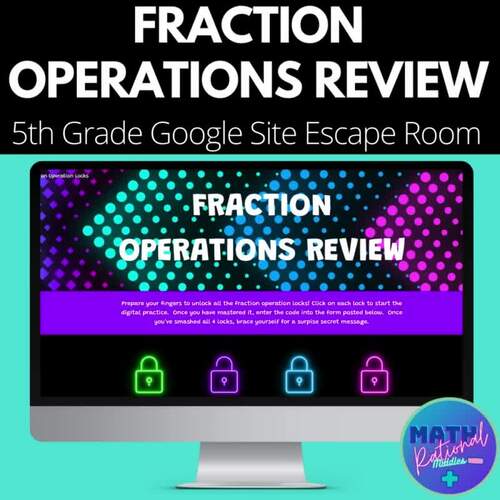 Fractions - Fraction Operations Review by Math Rational Middles | TPT