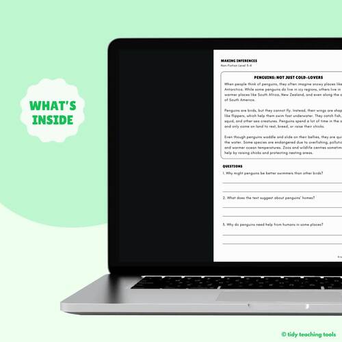 10 x Inference Passages Reading Comprehension | Non-Fiction | Grade 3 & 4