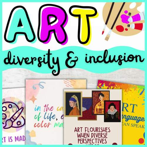 Art Diversity Inclusion Belonging SEL Posters | Classroom Decor ...